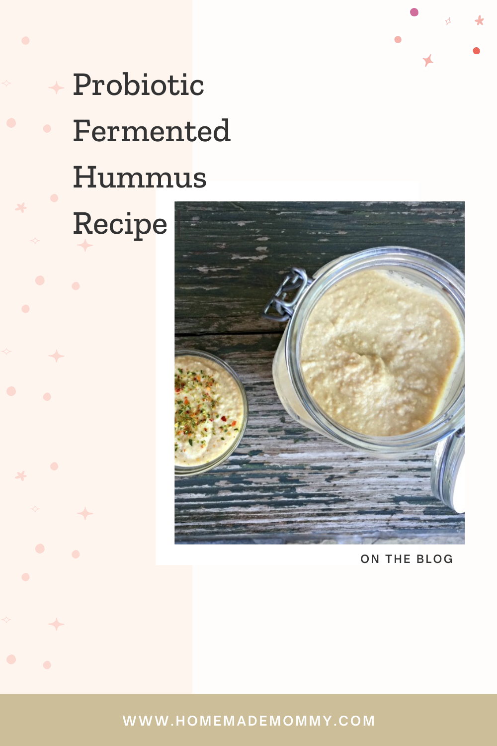 Probiotic Fermented Hummus - Homemade Mommy